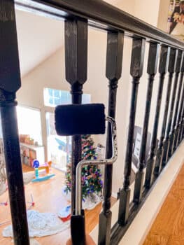How to Easily Paint a Stair Railing