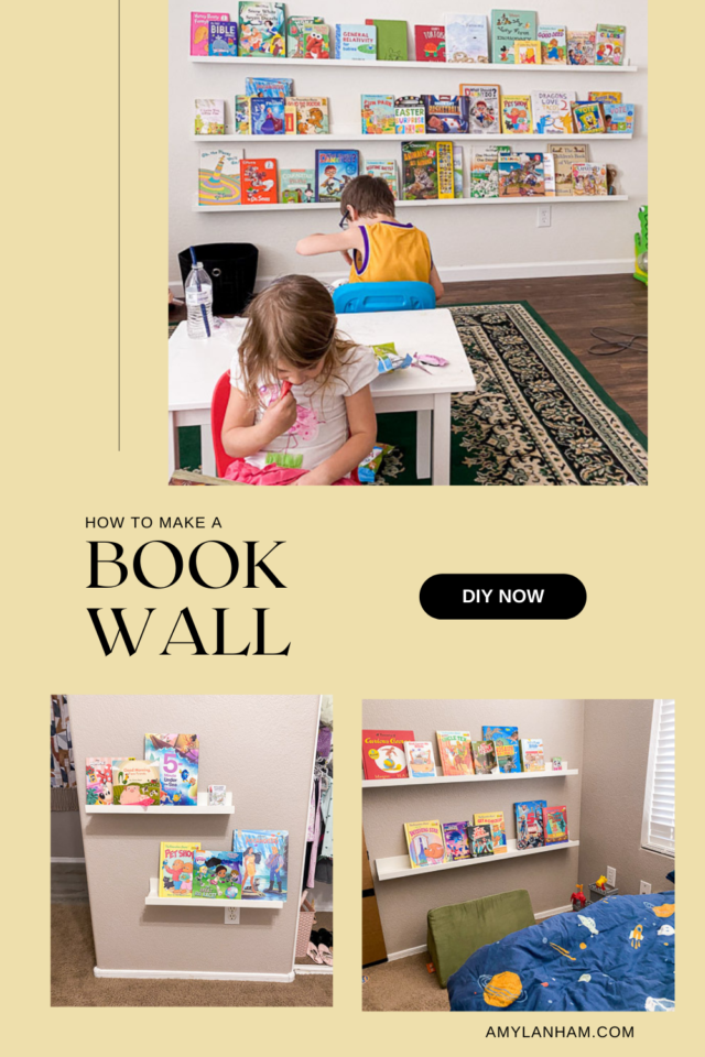 How to Make a Book Wall - Amy Lanham