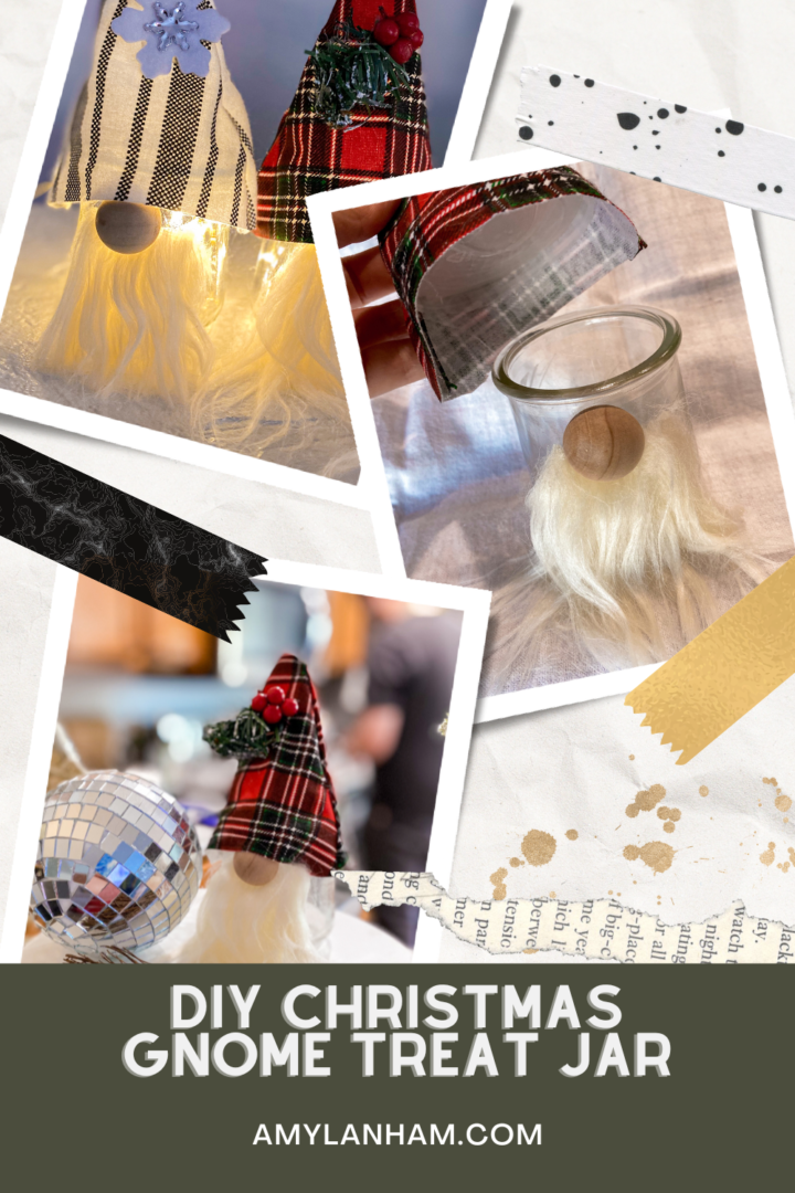DIY Christmas Gnome Treat Jar - Crafts and Home Decor