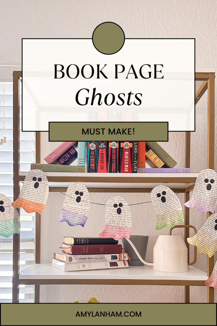 Book Page Ghosts - Crafts and Home Decor