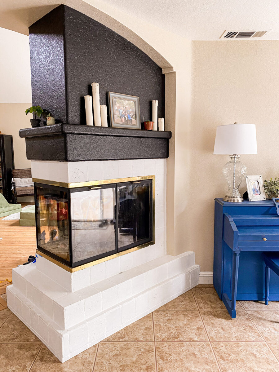 How to Paint a Tile Fireplace - Crafts and Home Decor
