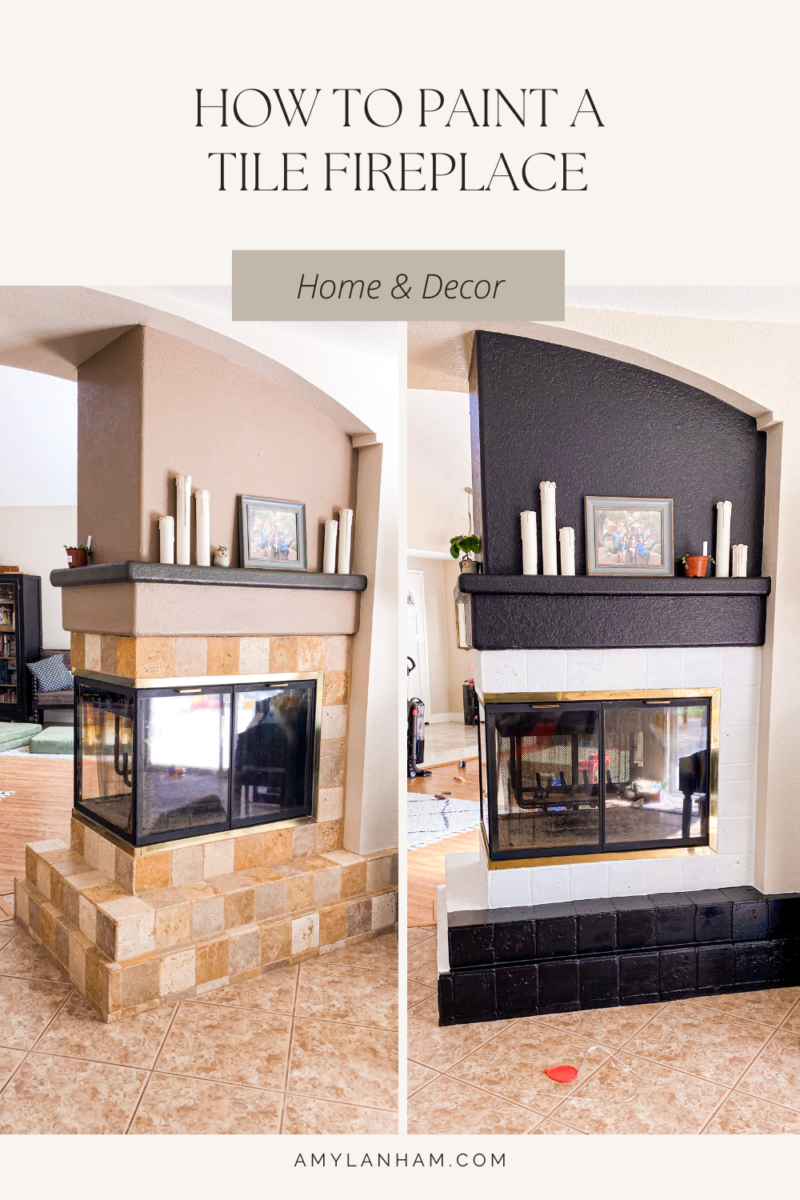 How to Paint a Tile Fireplace - Crafts and Home Decor