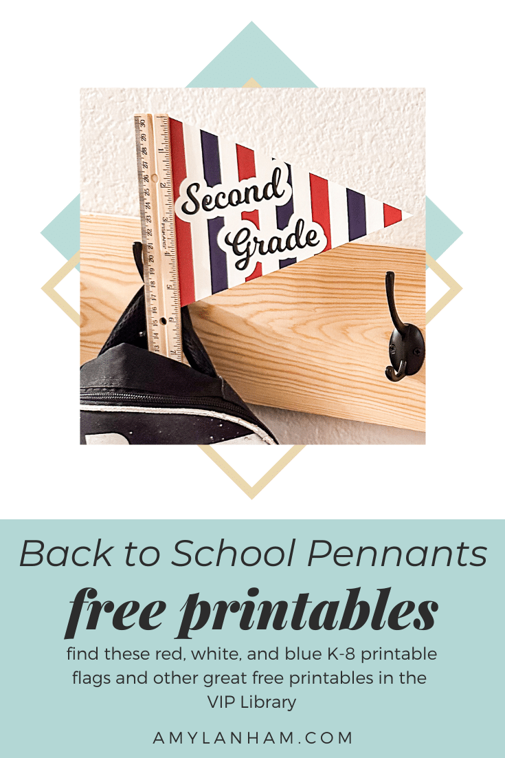 Printable Back to School Pennant