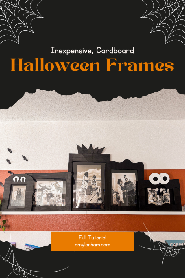 DIY Halloween Picture Frames from Cardboard
