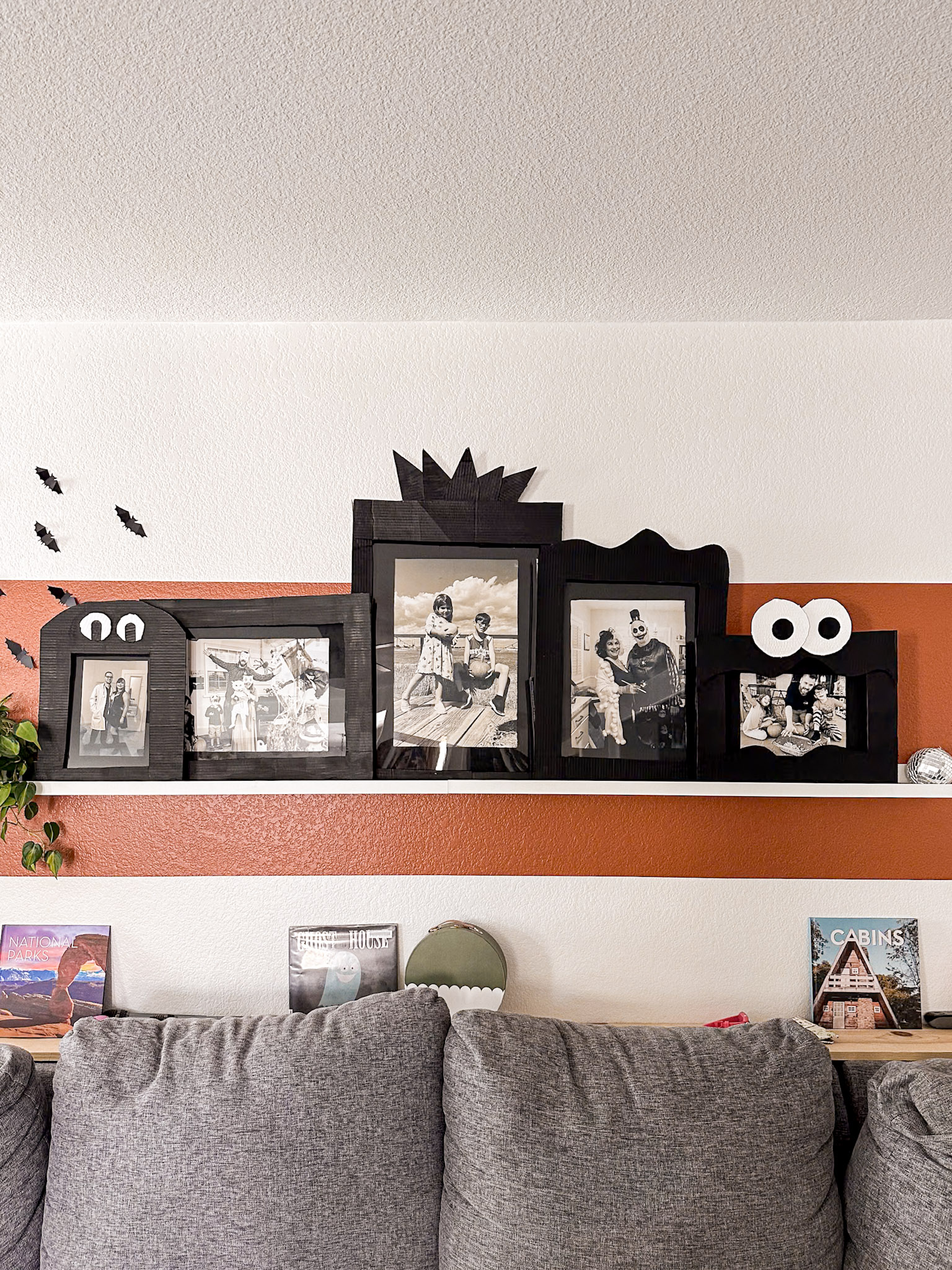 DIY Halloween Picture Frames from Cardboard