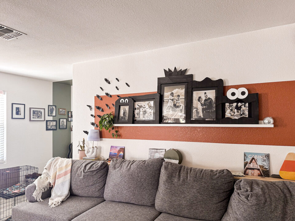 DIY Halloween Picture Frames from Cardboard
