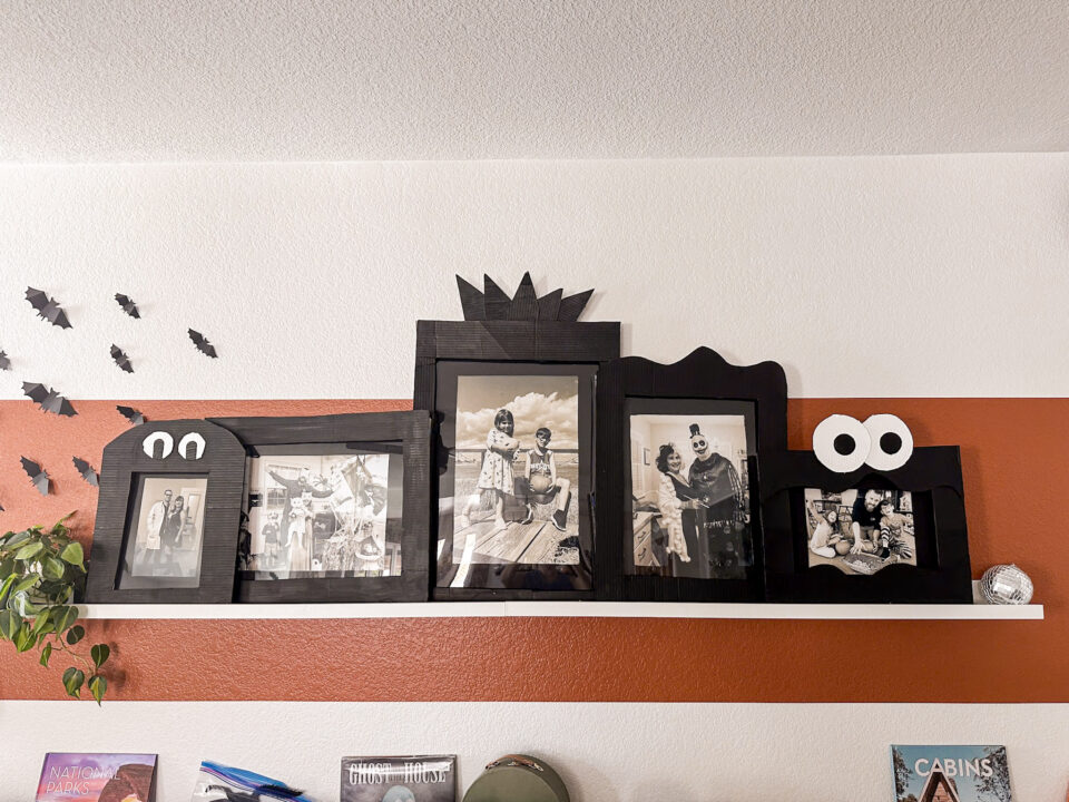 DIY Halloween Picture Frames from Cardboard