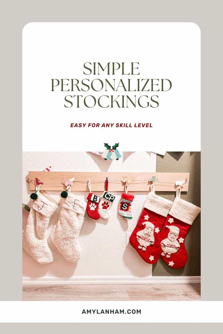 Simple Personalized Stockings - Crafts and Home Decor